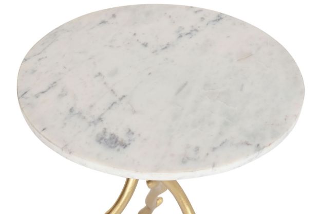 Collection Show. AUXILIARY TABLE MARBLE IRON